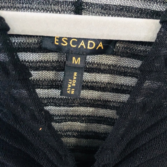 Escada | Tops | Escada Black Blouse | Poshmark